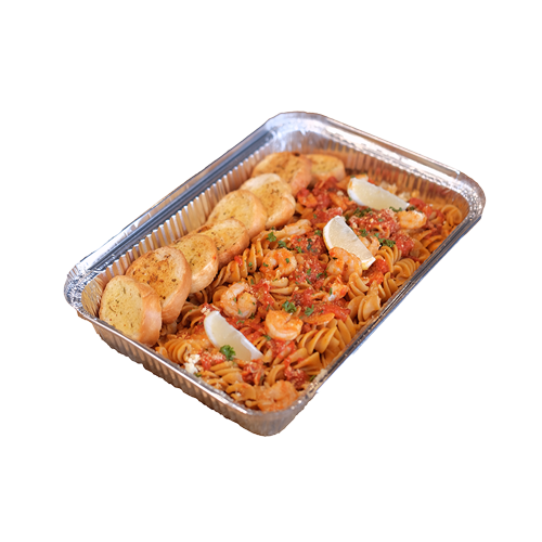 Shrimp Bisque Pasta Party Tray | Gringo - Chicken and Ribs