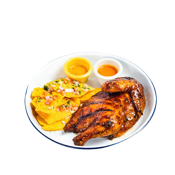 Half Char-Grilled Lemon Herb Chicken | Gringo - Chicken and Ribs
